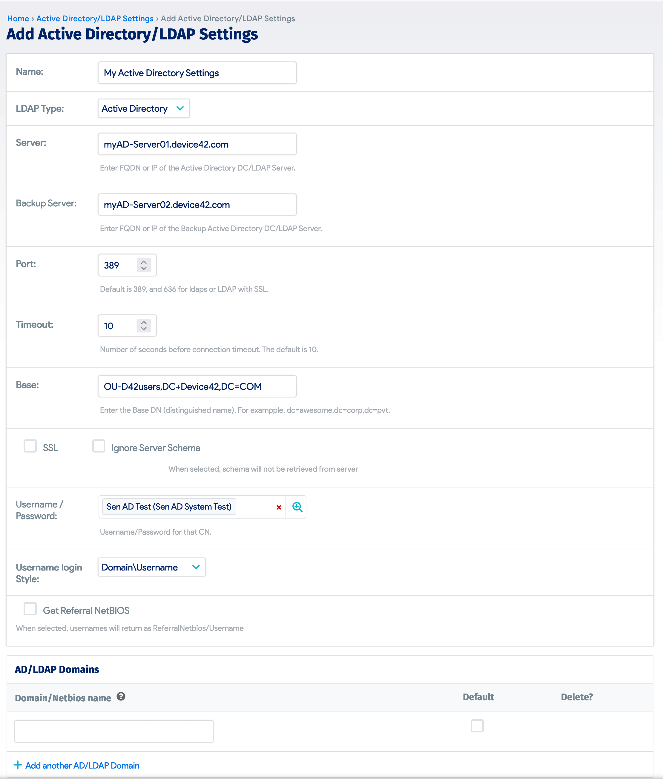 Active Directory / LDAP User Sync | Device42
