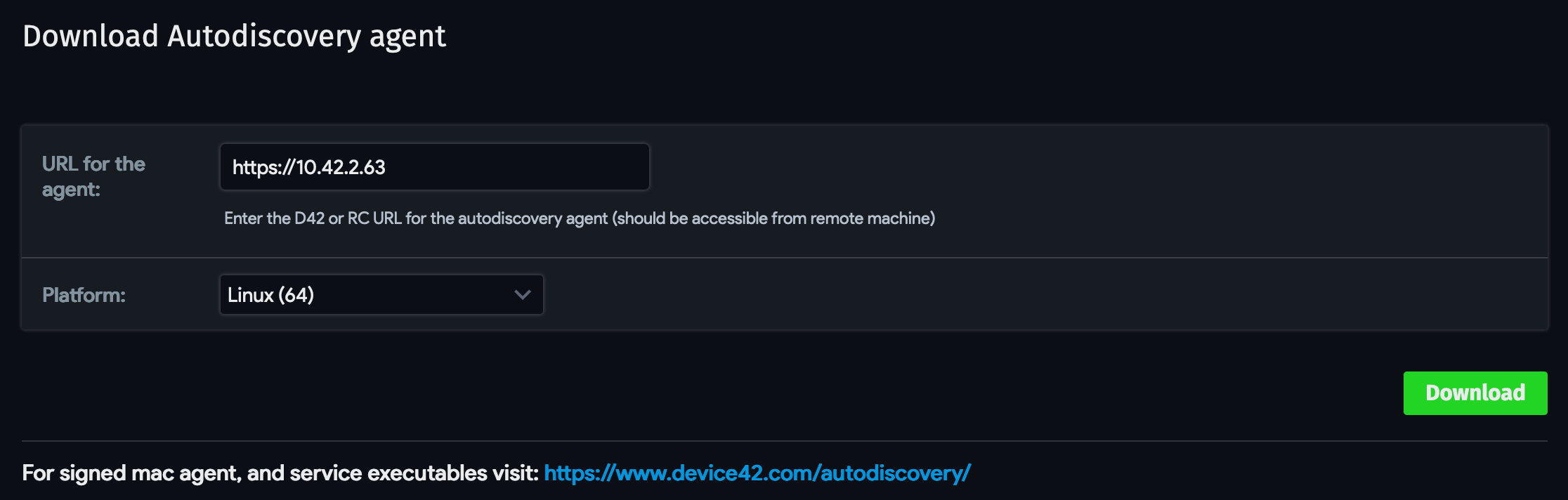 Agent-Based Offline Discovery | Device42