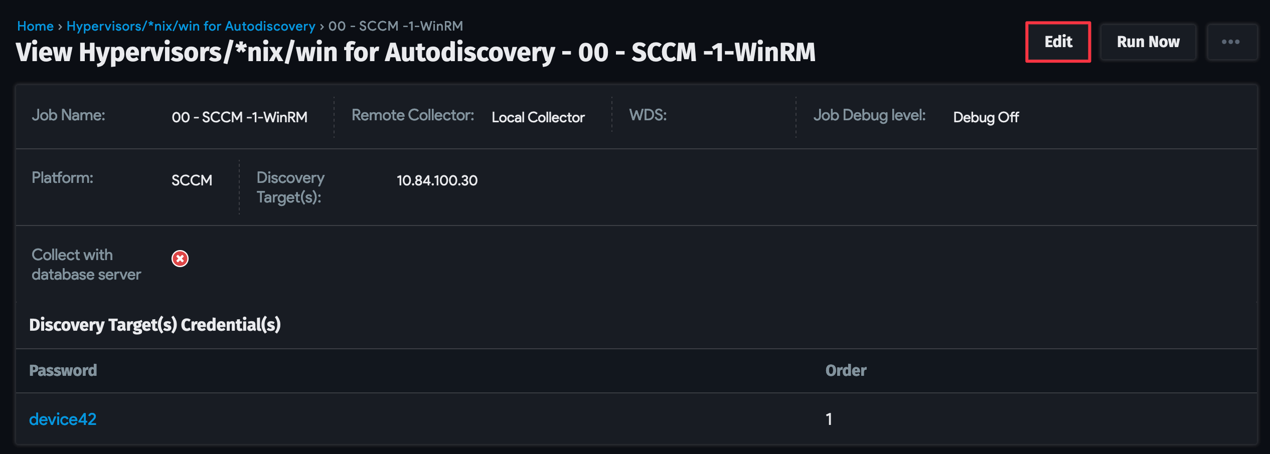 Autodiscovery | Device42