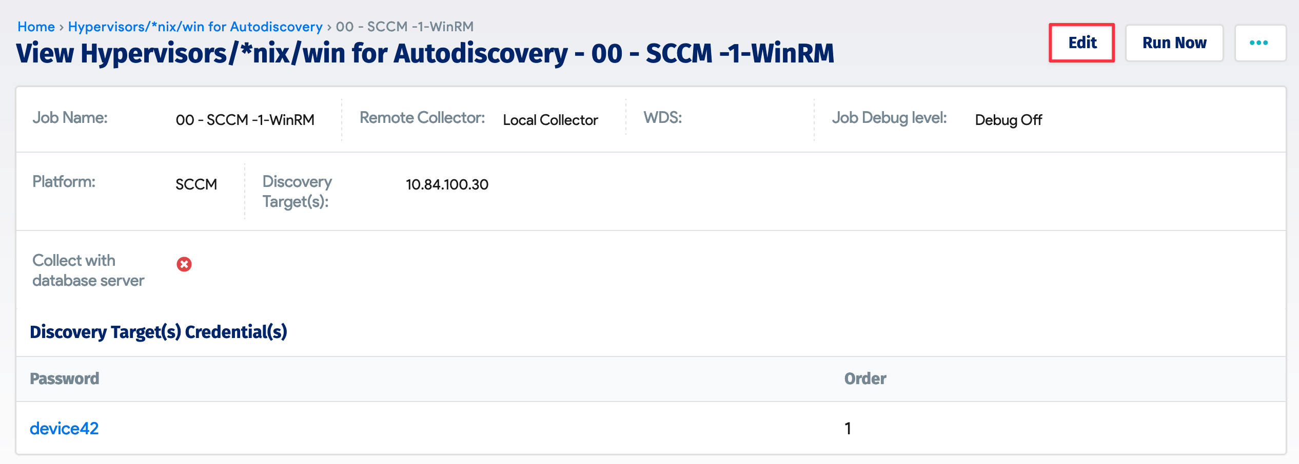 Autodiscovery | Device42