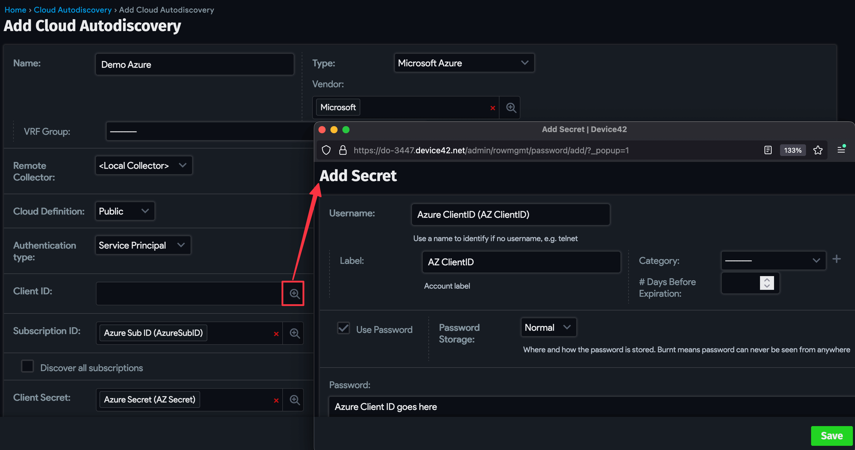 Azure Autodiscovery | Device42