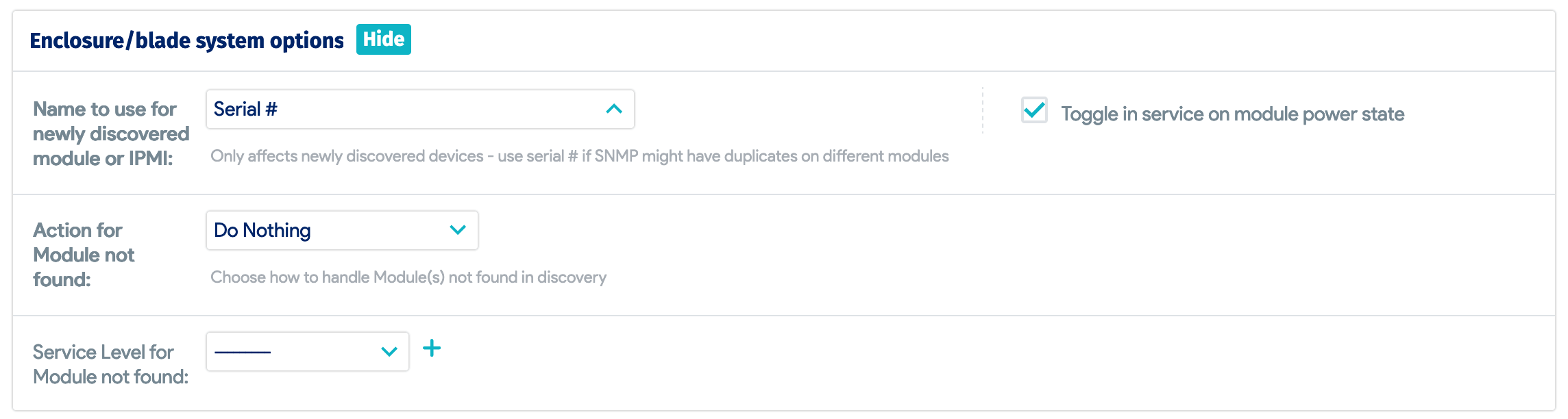 Blade Systems Autodiscovery | Device42