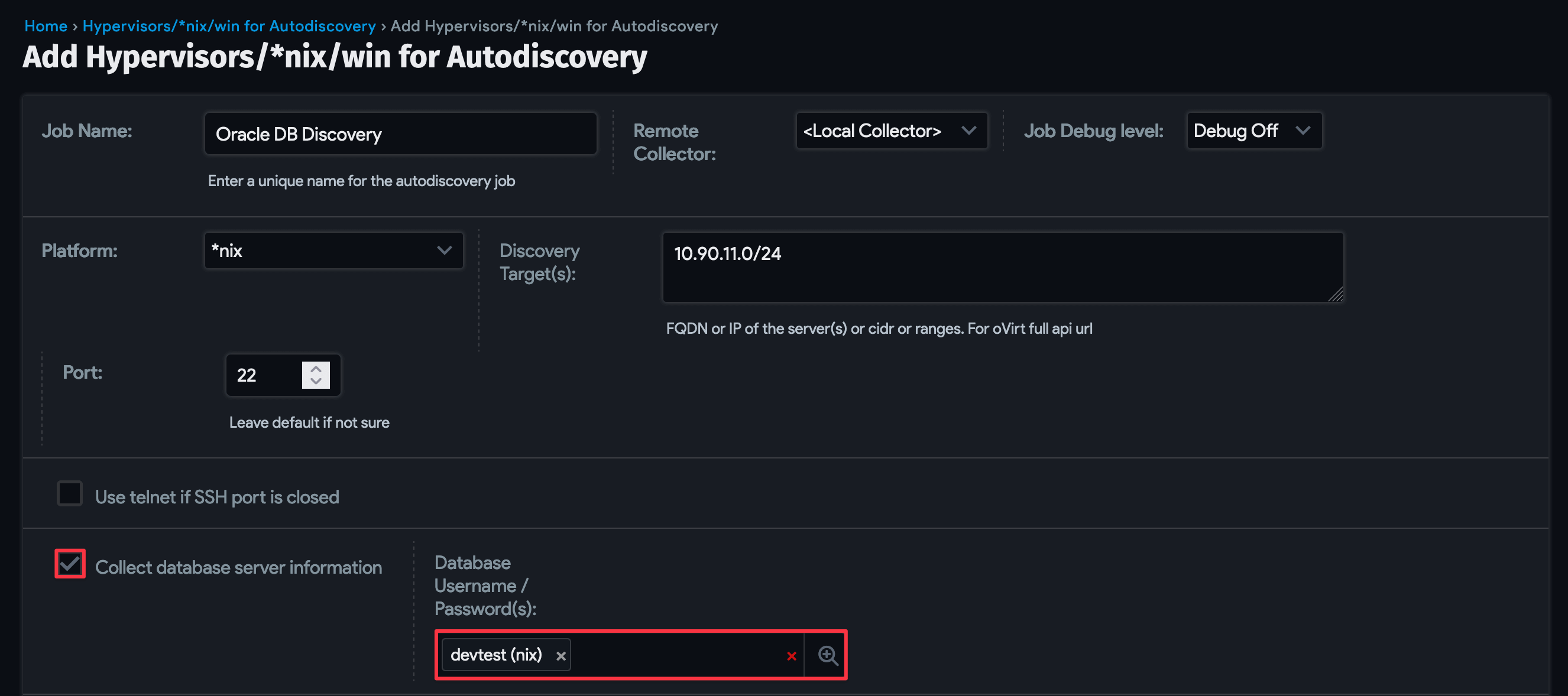 Database Discovery | Device42