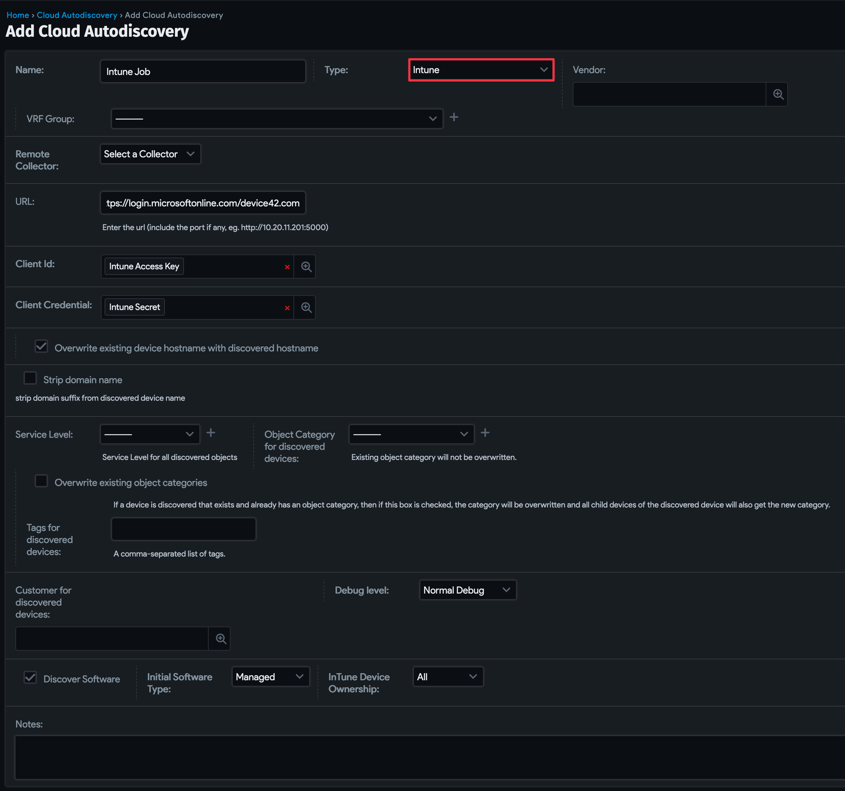 Intune Autodiscovery | Device42