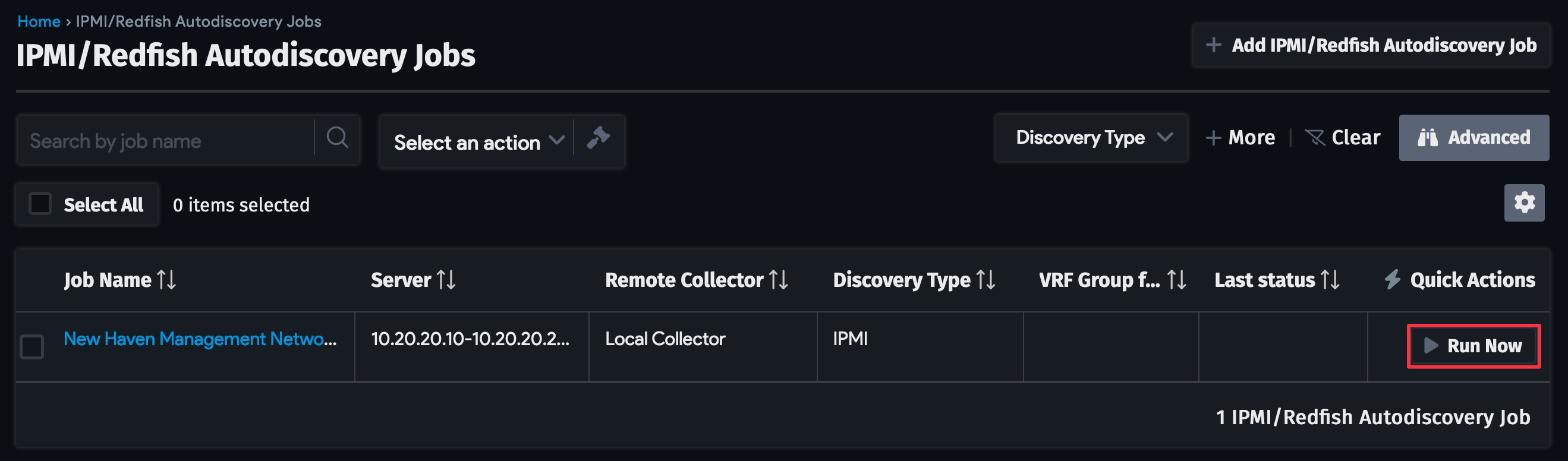 IPMI/Redfish Autodiscovery | Device42