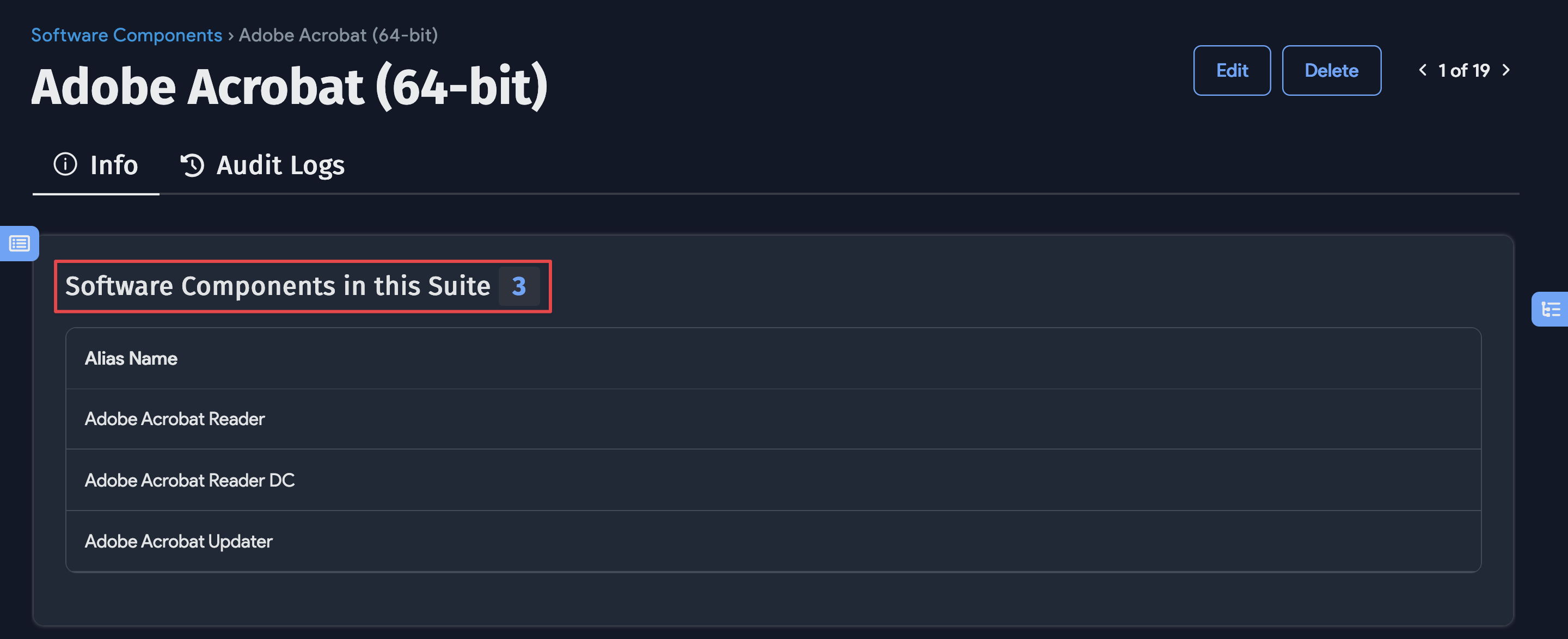 Merge and Assign Software Components | Device42