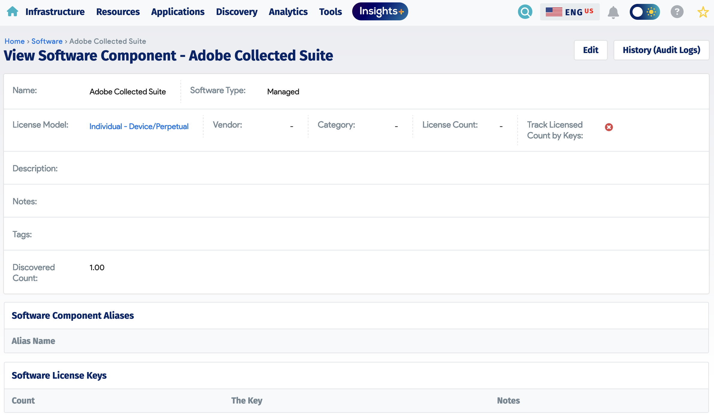 Merge and Assign Software Components | Device42