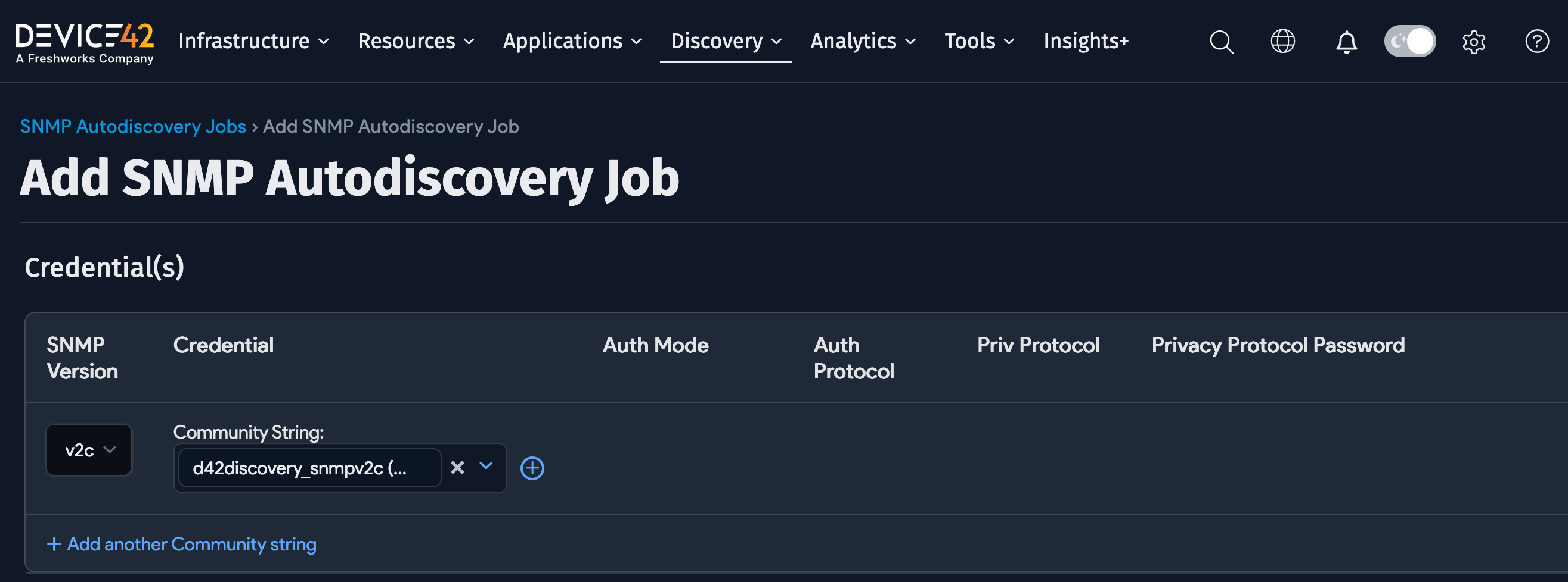 SNMP - Network Autodiscovery | Device42