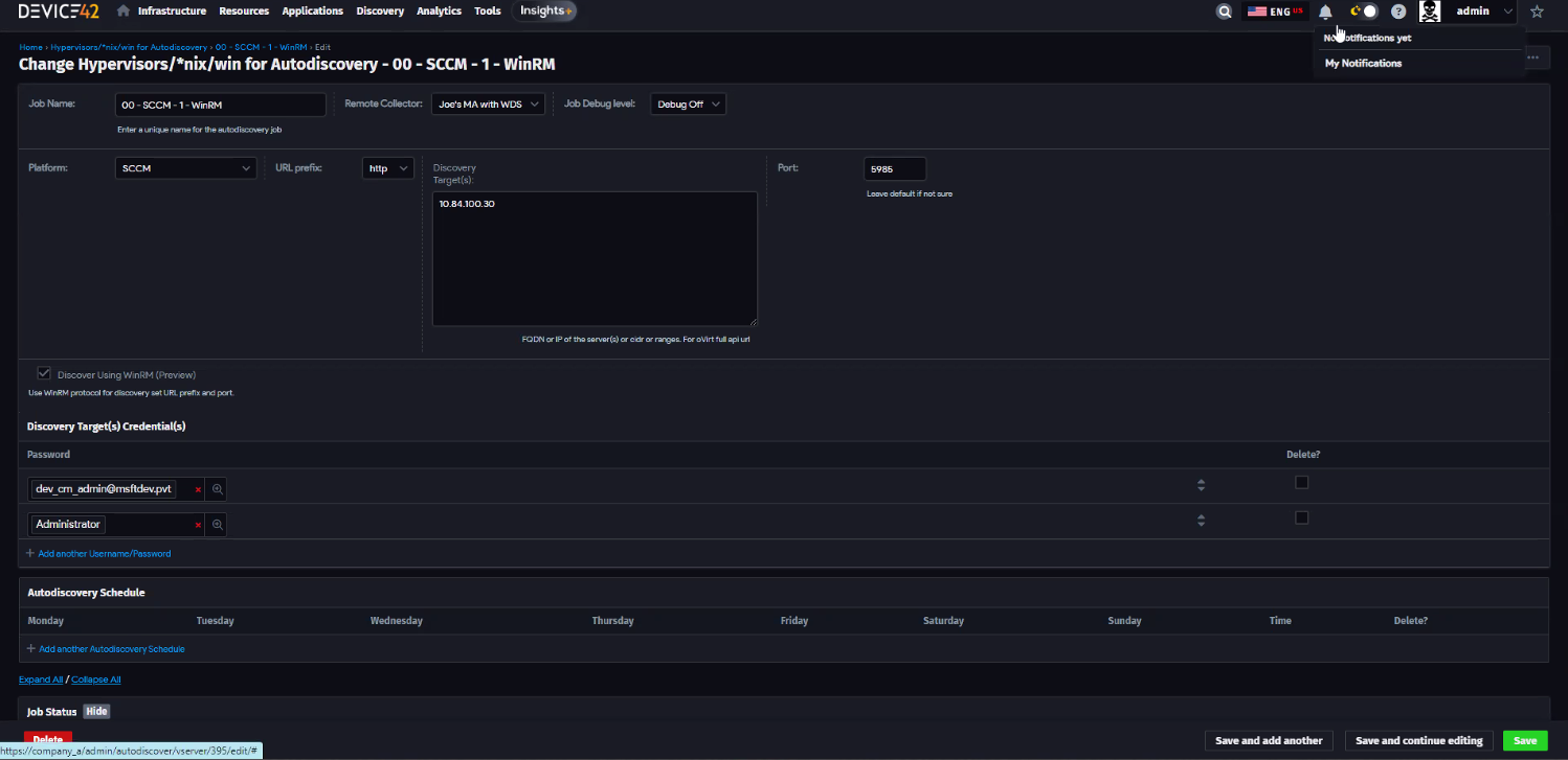 SCCM Discovery | Device42