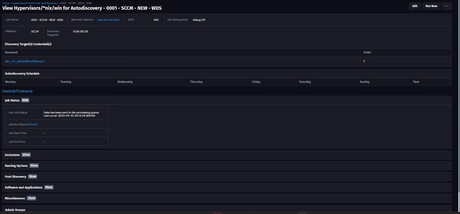 SCCM Discovery | Device42