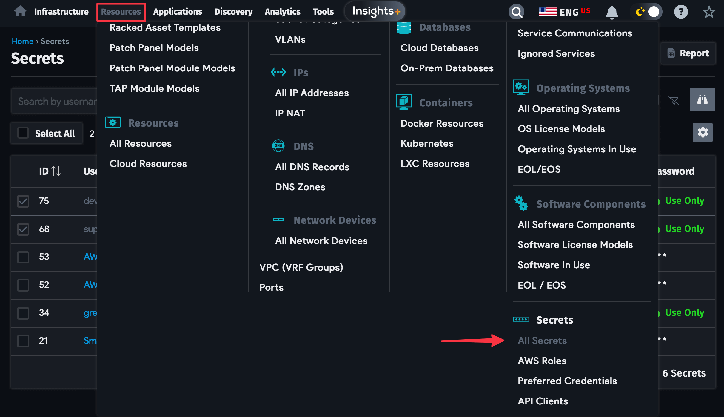 Secrets, Security, and Permissions | Device42