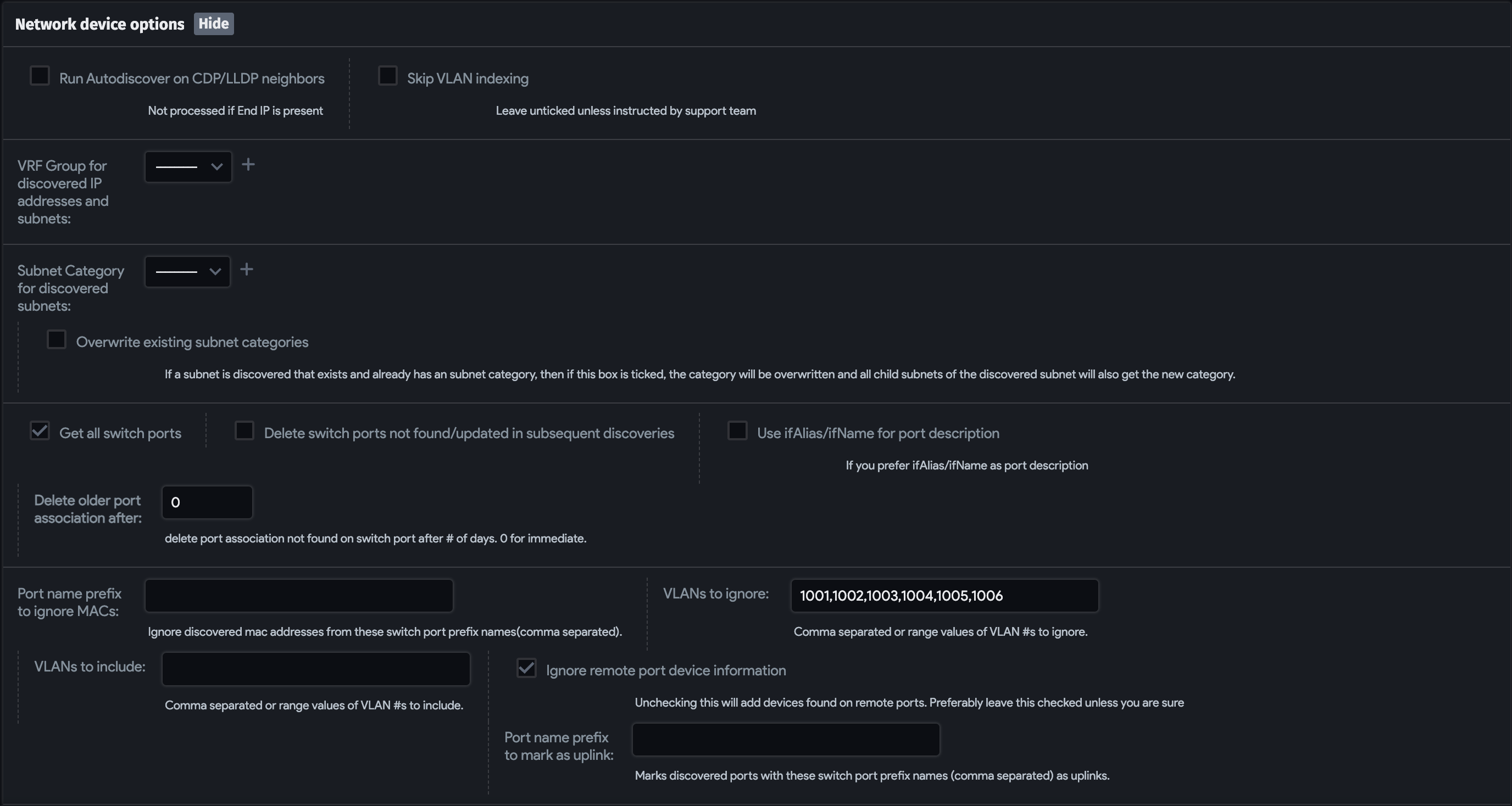 SNMP - Network Autodiscovery | Device42