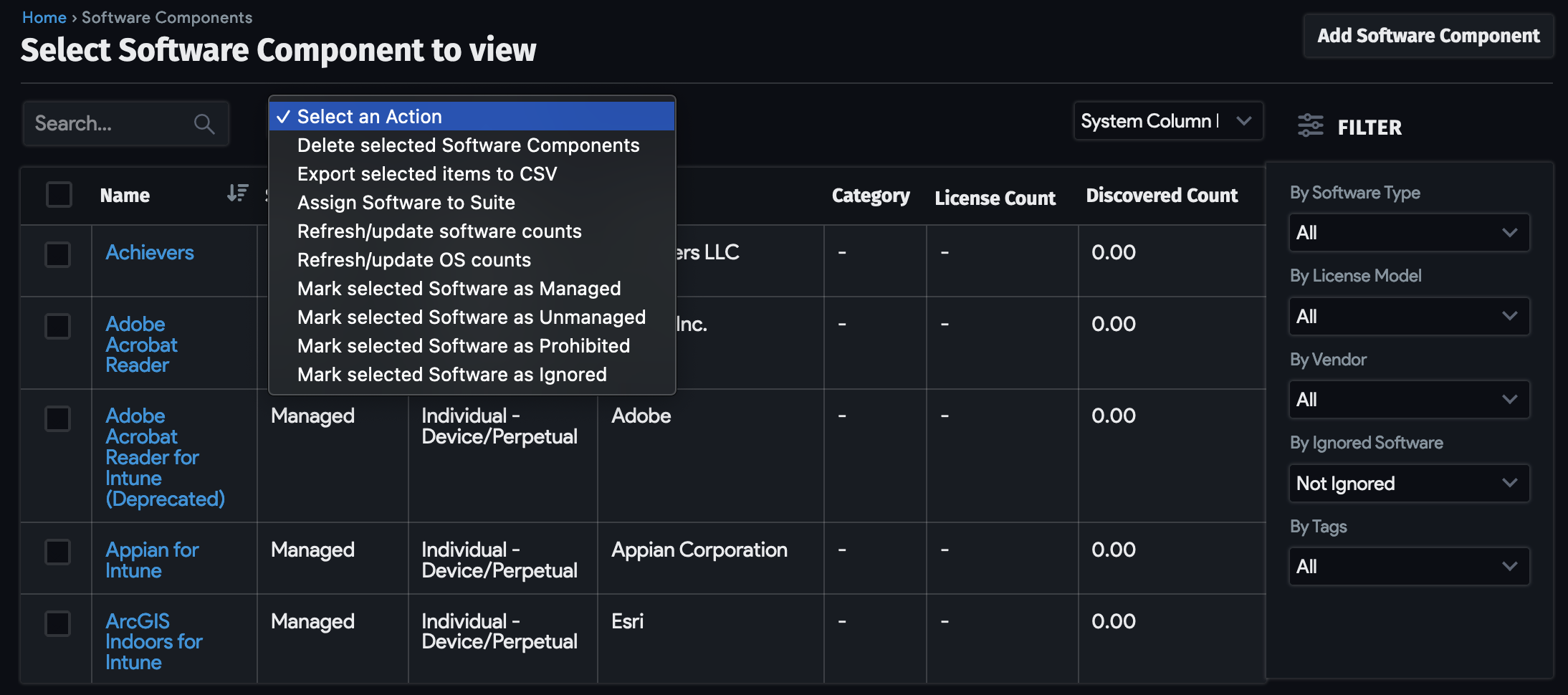 Software Components | Device42