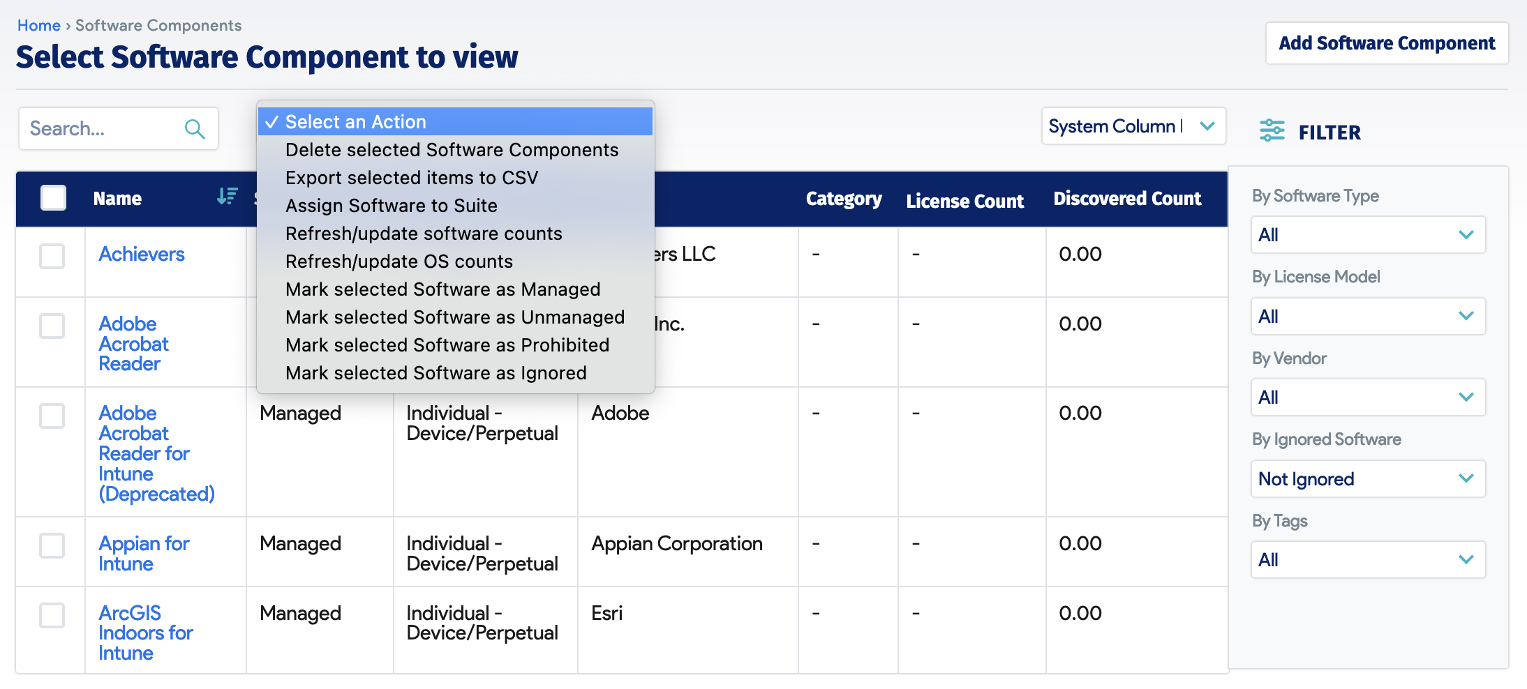 Software Components | Device42