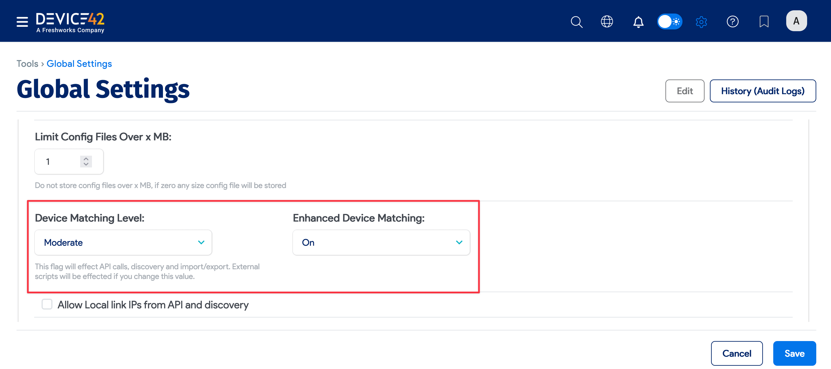 Unprocessed Device Records | Device42